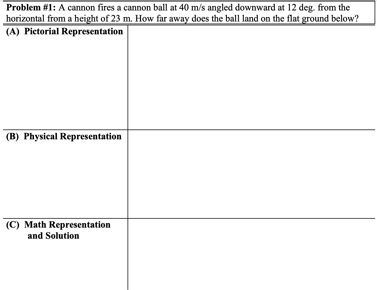 Solved Problem \#1: A cannon fires a cannon ball at 40 m/s | Chegg.com