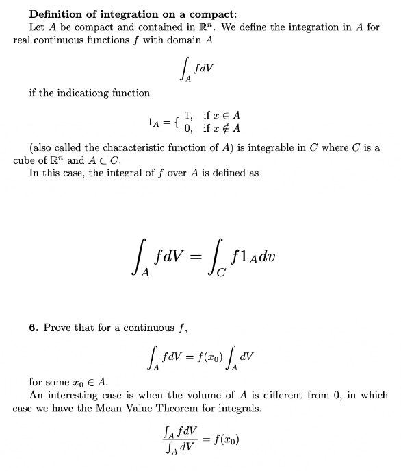 Solved Definition of integration on a compact: Let A be | Chegg.com
