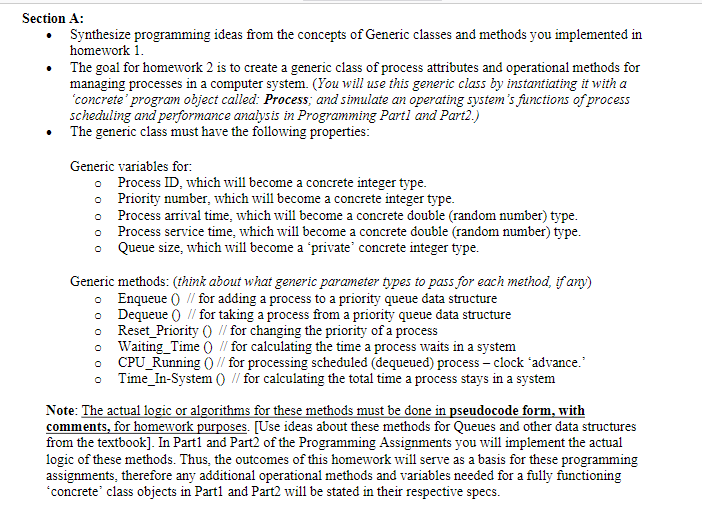 ction A: - Synthesize programming ideas from the | Chegg.com
