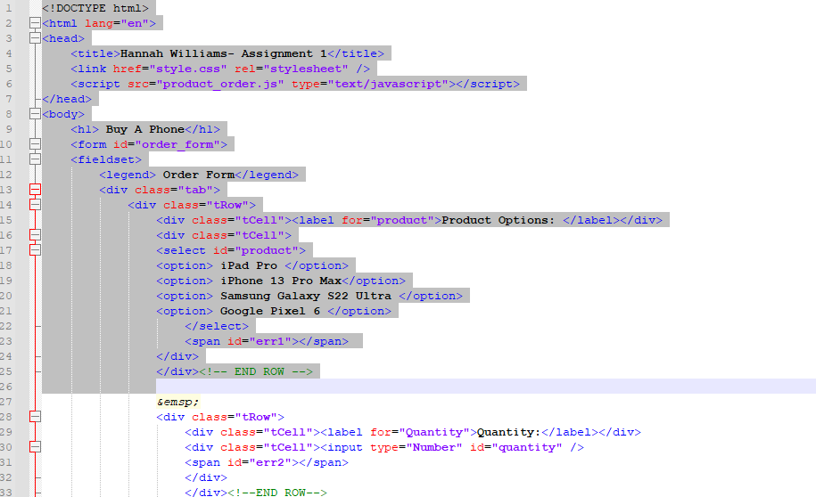 Solved ! DOCTYPE html> − html lang="en" | Chegg.com