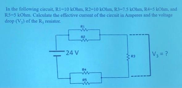 Solved In the following circuit, R1-10 kOhm, R2-10 kOhm, | Chegg.com