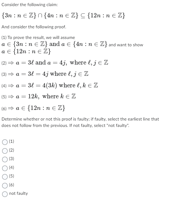 Solved Consider the following claim: | Chegg.com