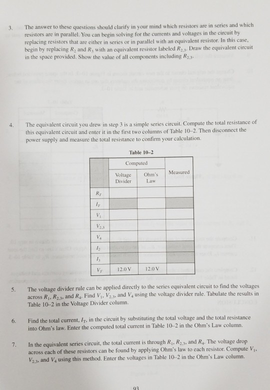 Solved Series-Parallel Combination Circuits Name Date Class | Chegg.com