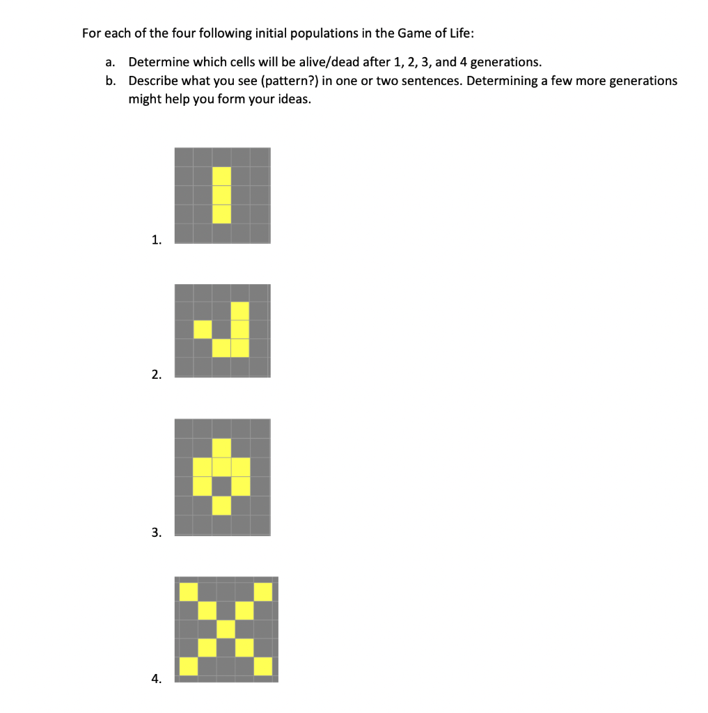 Solved For Each Of The Four Following Initial Populations In