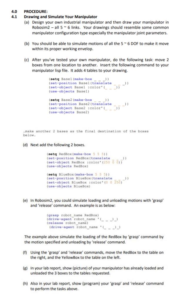 4.0 4.1 PROCEDURE: Drawing and Simulate Your | Chegg.com