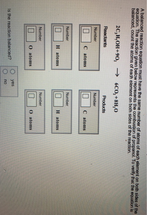 Solved A balanced reaction equation must have the same | Chegg.com