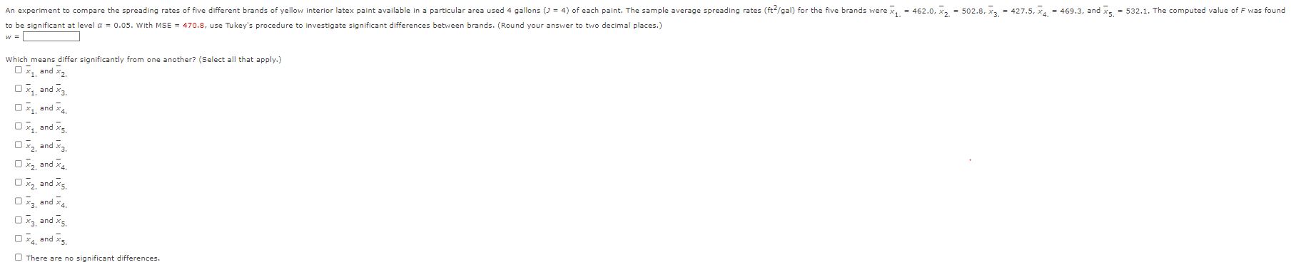 Solved to be sianificant at level α=0.05. ﻿With MSE =470.8, | Chegg.com