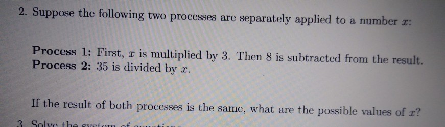 Solved 2. Suppose the following two processes are separately | Chegg.com