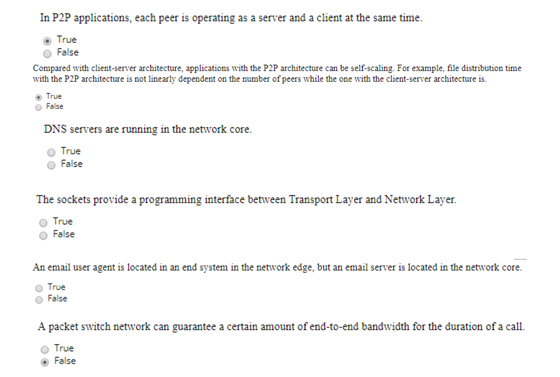 Solved In P2P applications, each peer is operating as a | Chegg.com