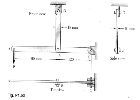 Solved In the steel structure shown, a 6-mm-diameter pin is | Chegg.com