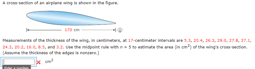 Solved A cross-section of an airplane wing is shown in the | Chegg.com
