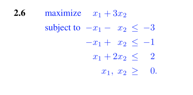 Solved Solve The Linear Program Given In Exercise 2 6