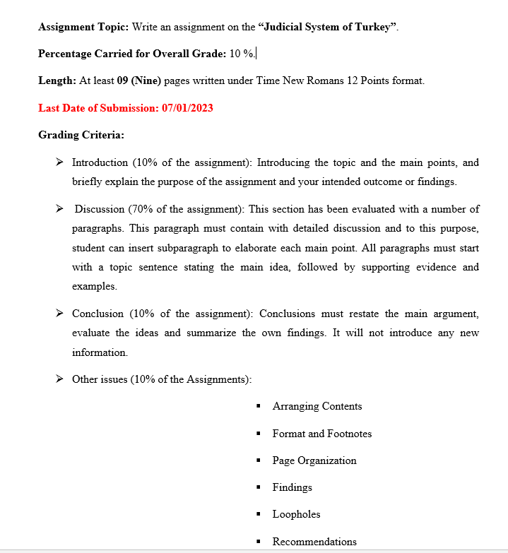 Assignment Topic: Write an assignment on the | Chegg.com