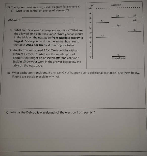 Solved ANSWER: b) What are the allowed absorption | Chegg.com