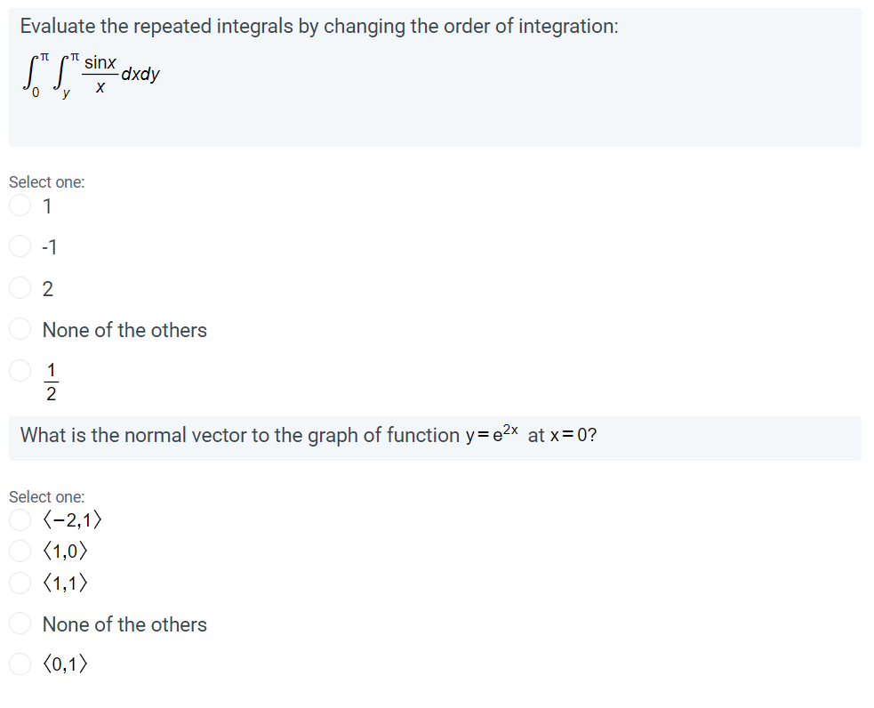 Solved Evaluate the repeated integrals by changing the order | Chegg.com
