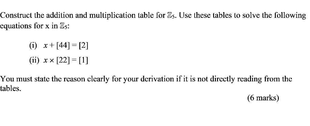 Solved Construct the addition and multiplication table for | Chegg.com