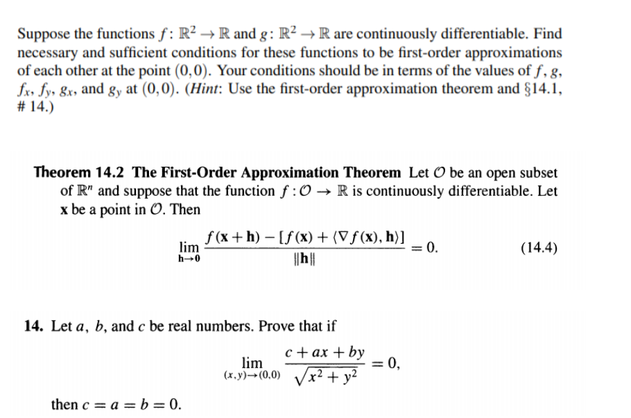 Solved Suppose the functions f: R2 + R and g: R2 + R are | Chegg.com