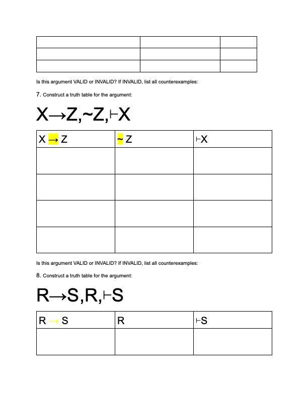 X→Z,∼Z,⊢X | Chegg.com