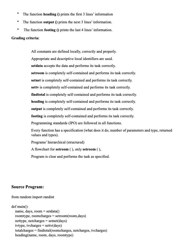 Solved Problem Specification: Given the program | Chegg.com