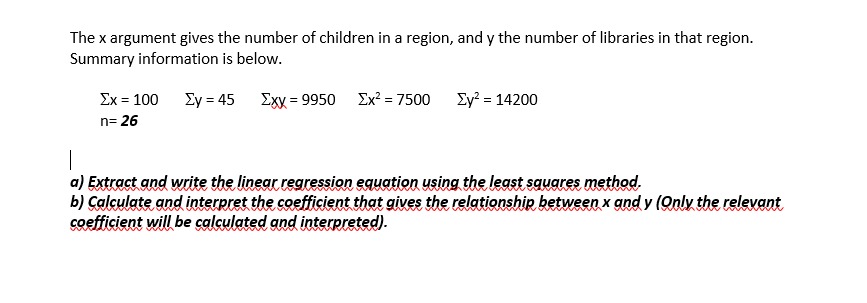 Solved The x argument gives the number of children in a | Chegg.com