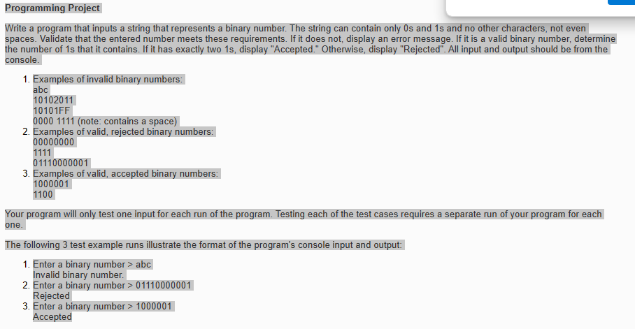 Solved Write a program that inputs a string that represents | Chegg.com