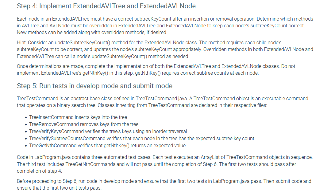 Solved Each node in an ExtendedAVLTree must have a correct | Chegg.com