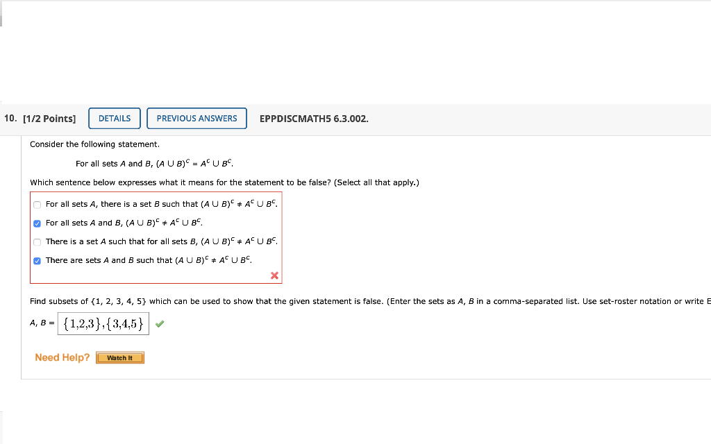Solved 10. (1/2 points] DETAILS PREVIOUS ANSWERS | Chegg.com