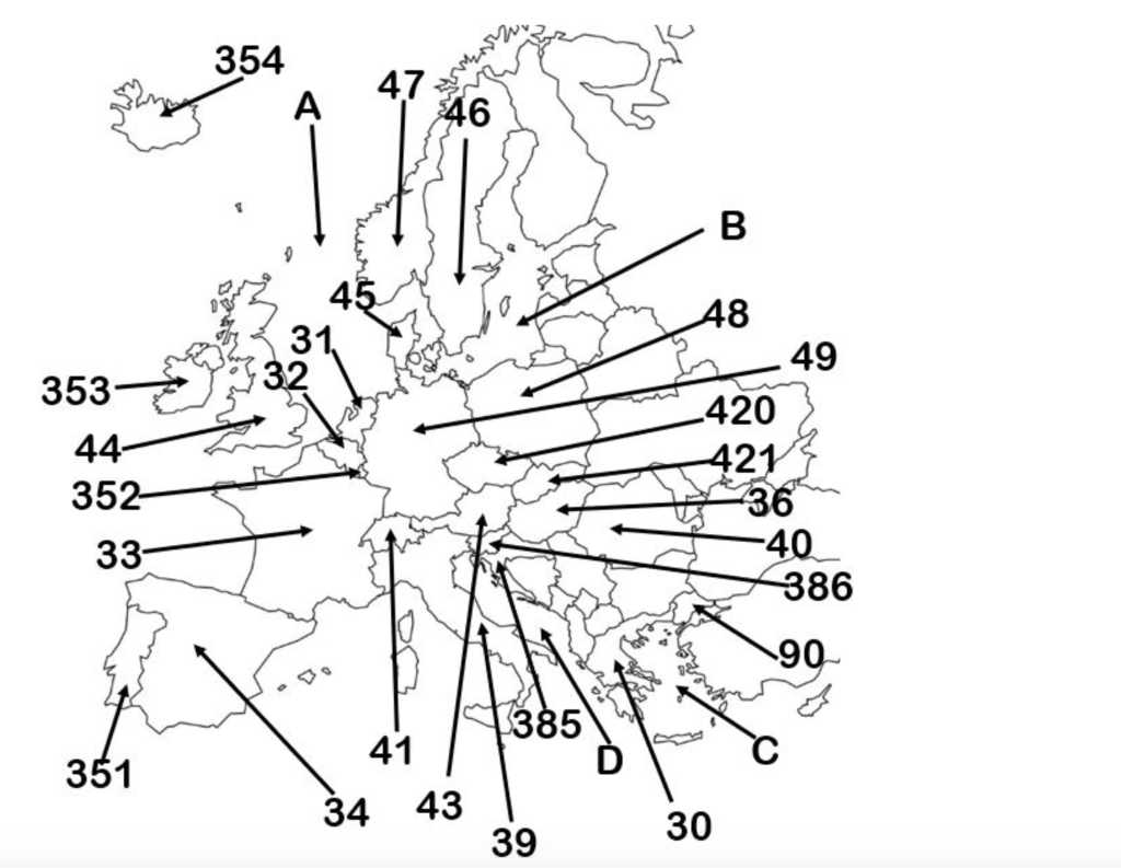 Solved 1. Identify the three countries known as the | Chegg.com