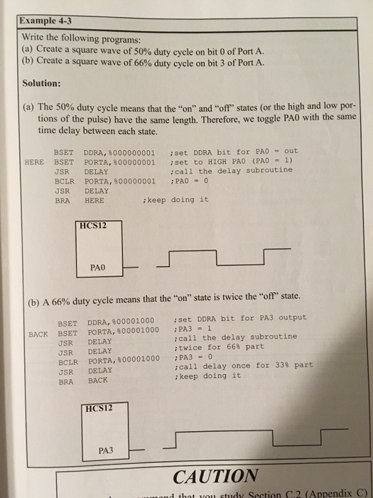Solved (5) write a program to create a square wave of 60% | Chegg.com