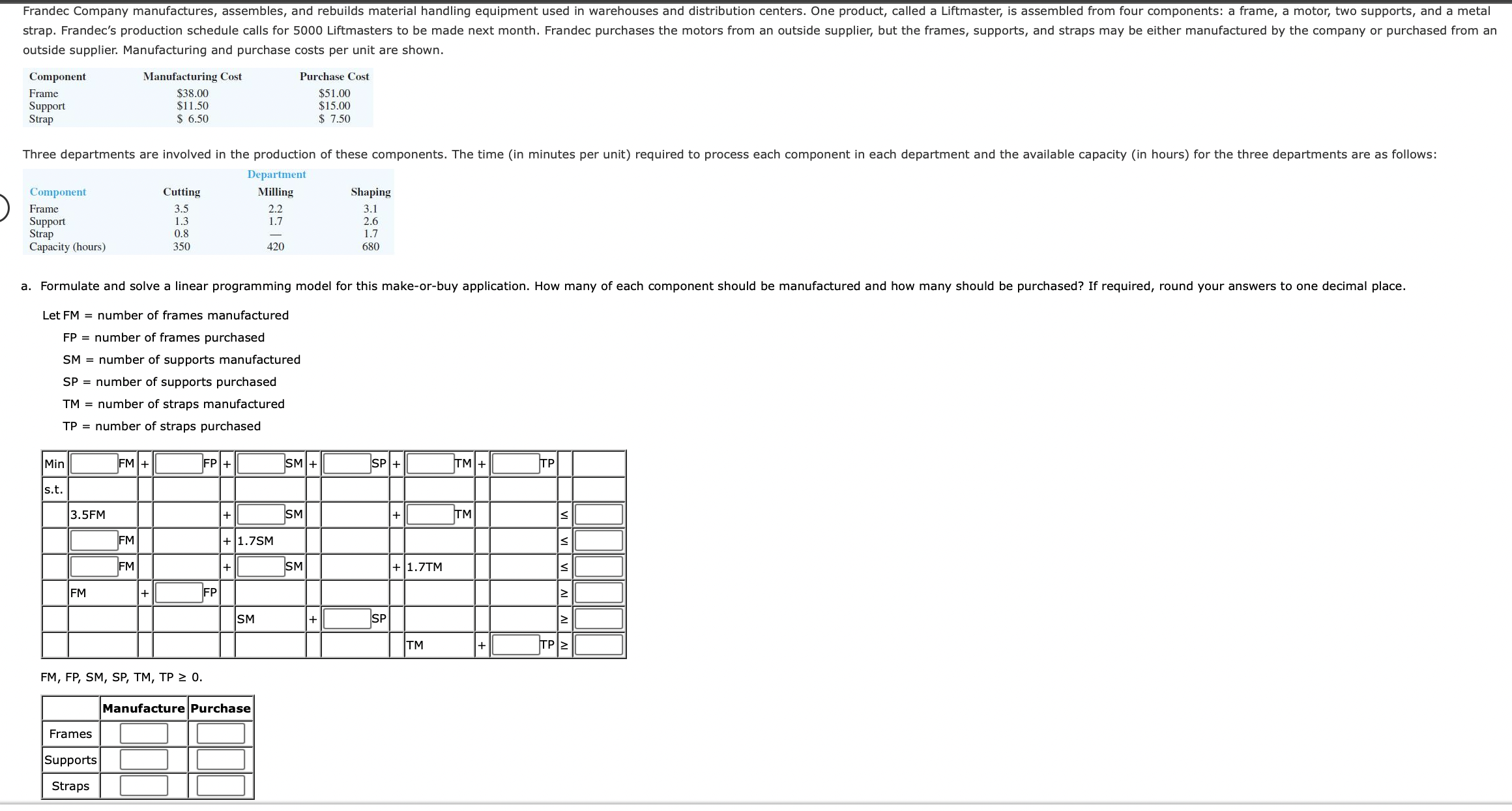 begin{aligned} \\text { Let } \\mathrm{FM} & | Chegg.com