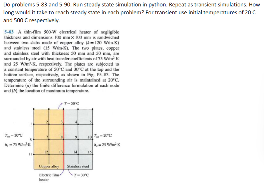 Solved Do problems 5-83 and 5-90. Run steady state | Chegg.com
