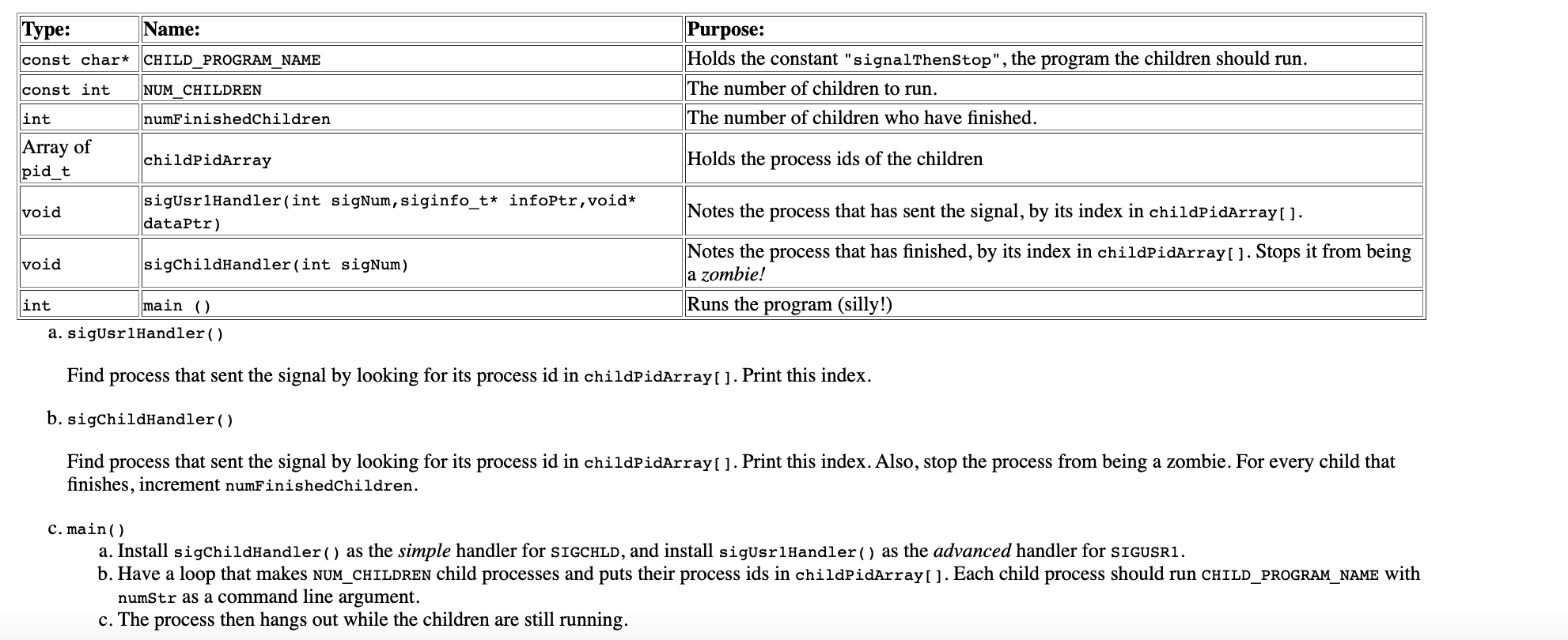 Solved This is a C programming: startChildren.c will make | Chegg.com