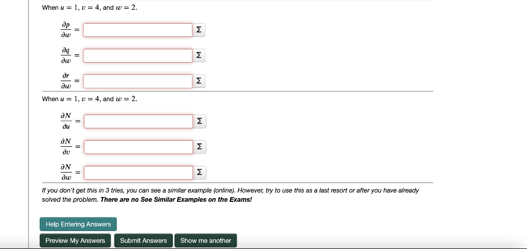 Solved Hw13-chain-rule: Problem 9 Problem Value: 1 point(s). | Chegg.com