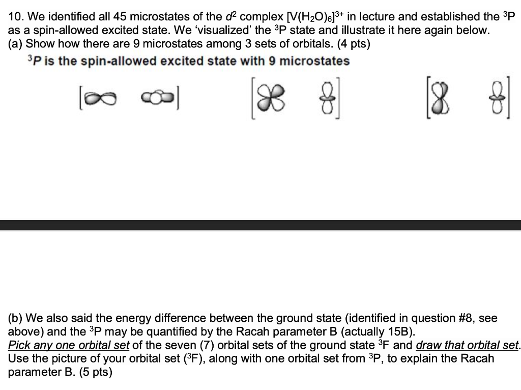 Solved 10. We identified all 45 microstates of the da | Chegg.com