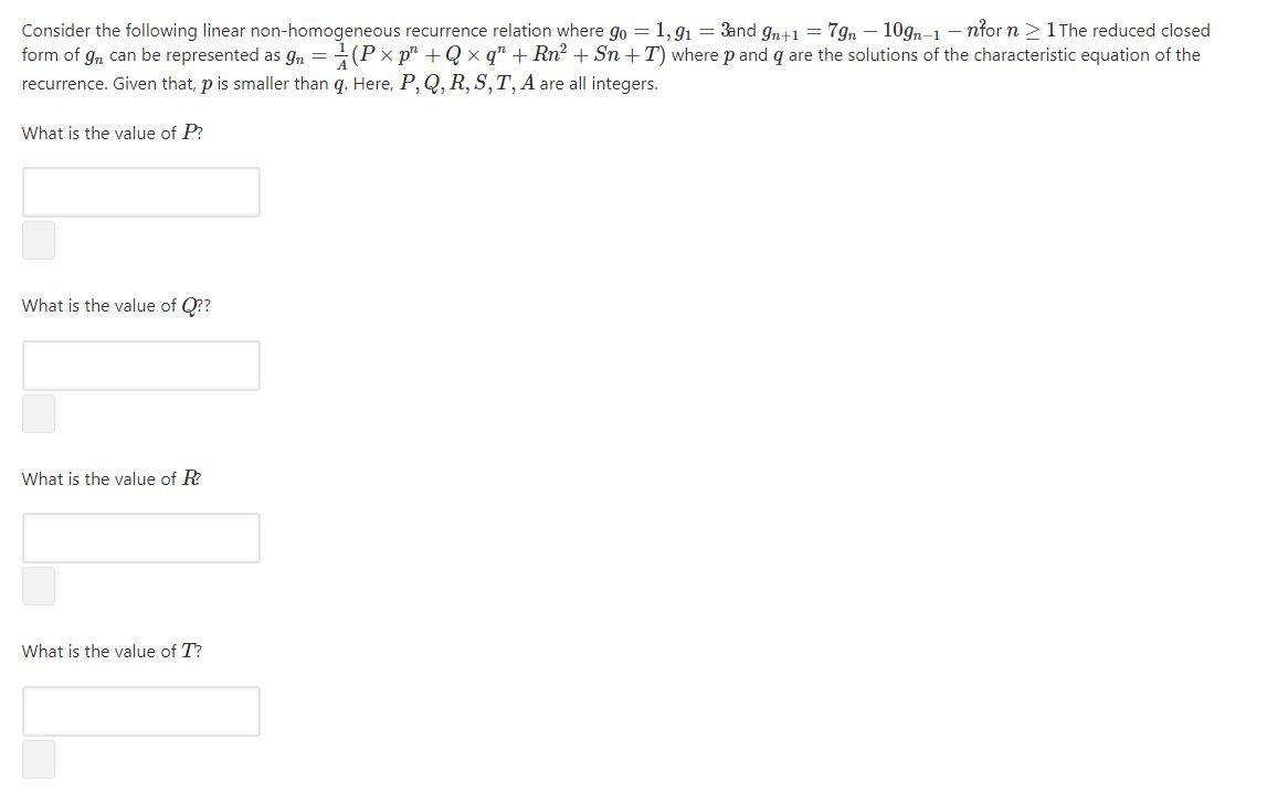 Solved Consider the following linear non-homogeneous | Chegg.com