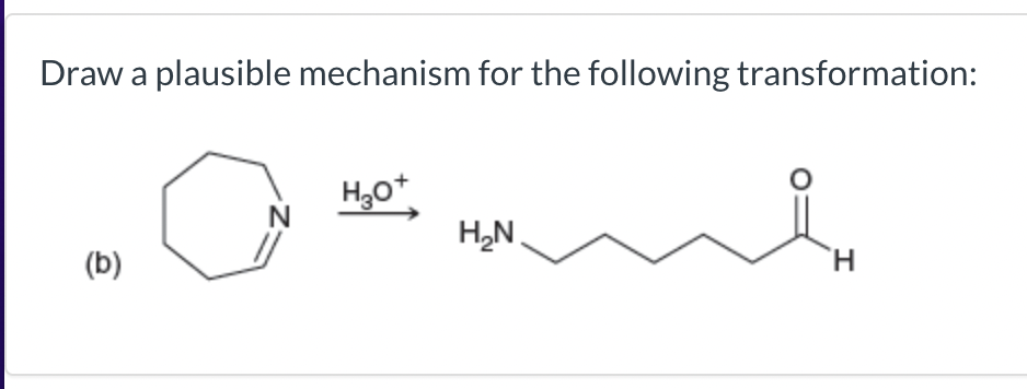 Solved Draw a plausible mechanism for the following | Chegg.com
