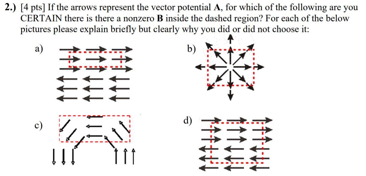 Solved 2.) [4 pts] If the arrows represent the vector | Chegg.com