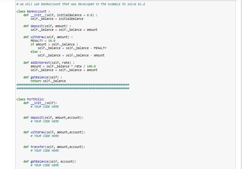 Solved Slide Type Slide Exercise #2 Implement a class | Chegg.com