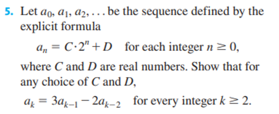 Solved Let a0,a1,a2,… be the sequence defined by the | Chegg.com