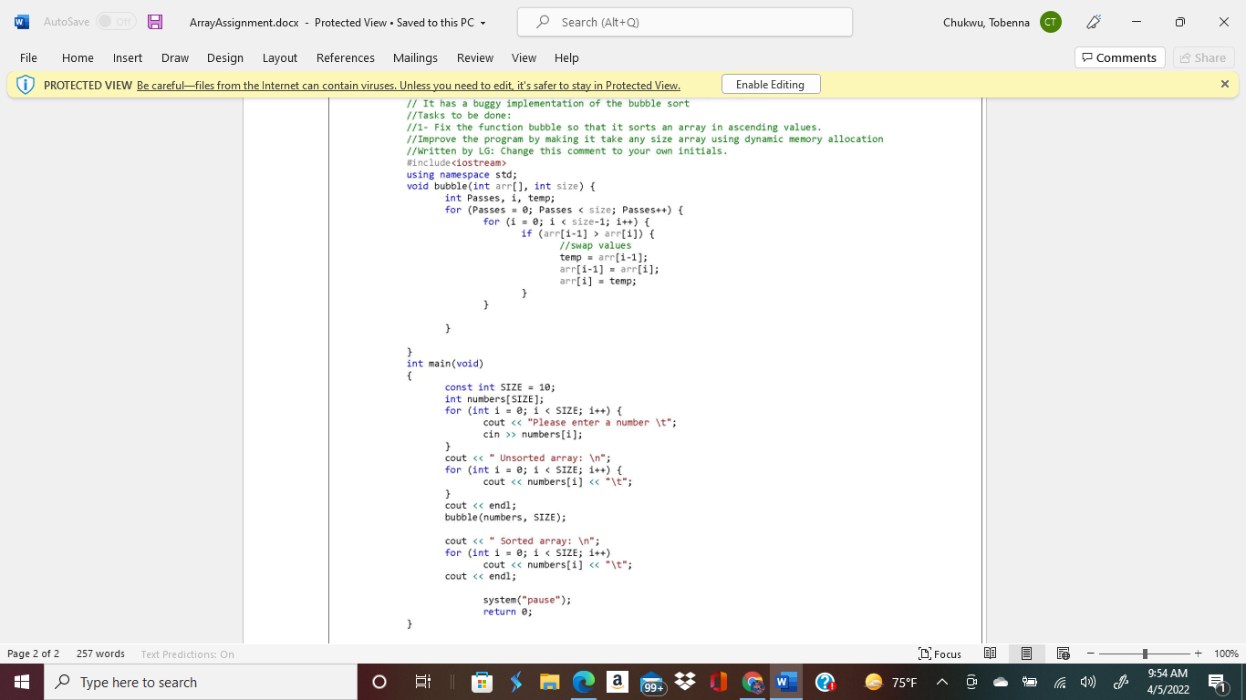 Solved Sorting in C++ is a concept in which the elements of | Chegg.com