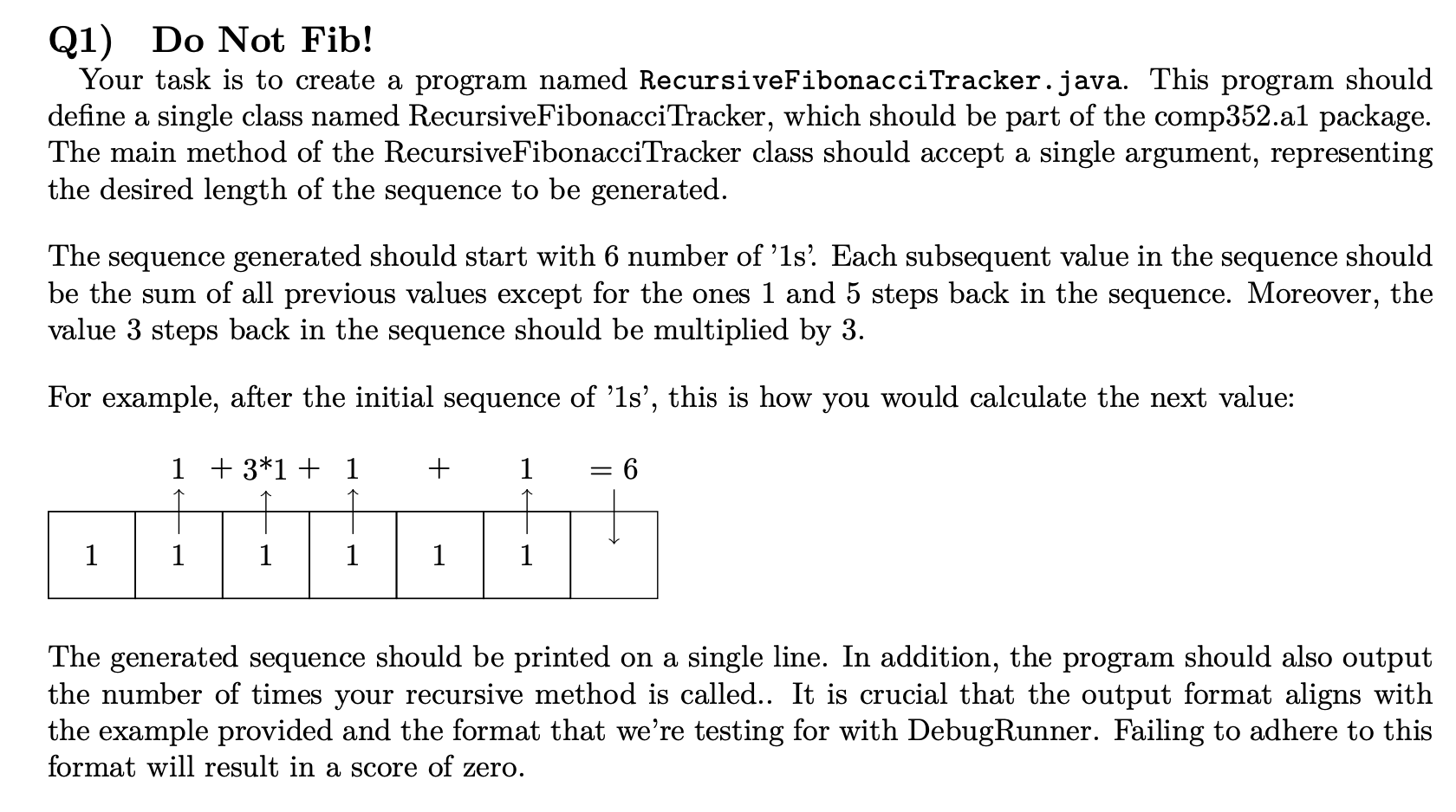 Solved Q1) Do Not Fib! Your task is to create a program | Chegg.com