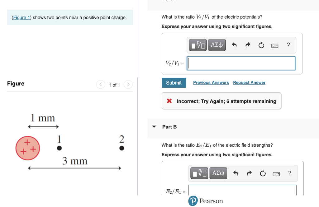 Solved shows two points near a positive point charge. What | Chegg.com