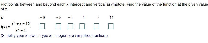 Solved Plot points between and beyond each x-intercept and | Chegg.com