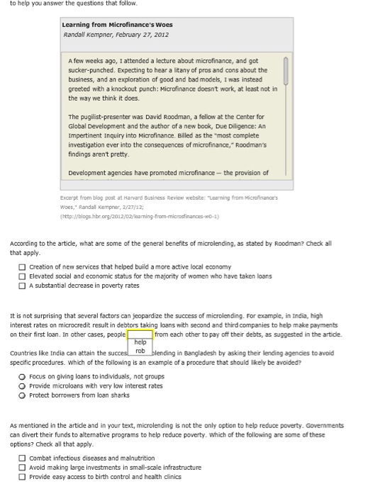 Solved 5. Poverty, economics, and the environment In | Chegg.com