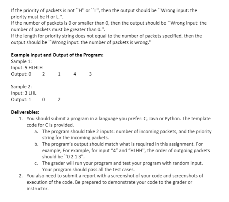 Solved Programming Assignment 4 - Router's Packet Scheduling | Chegg.com
