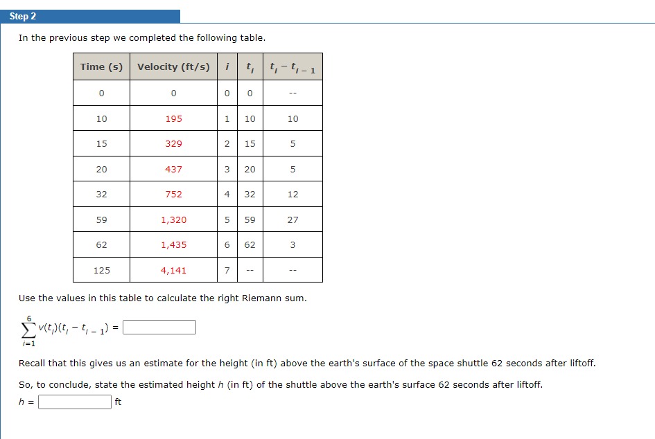 Solved In the previous step we completed the following | Chegg.com