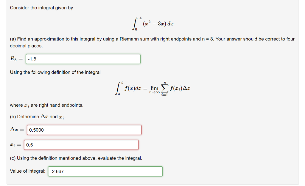 Solved Consider the integral given by (22 - 3z) dz 0 (a) | Chegg.com