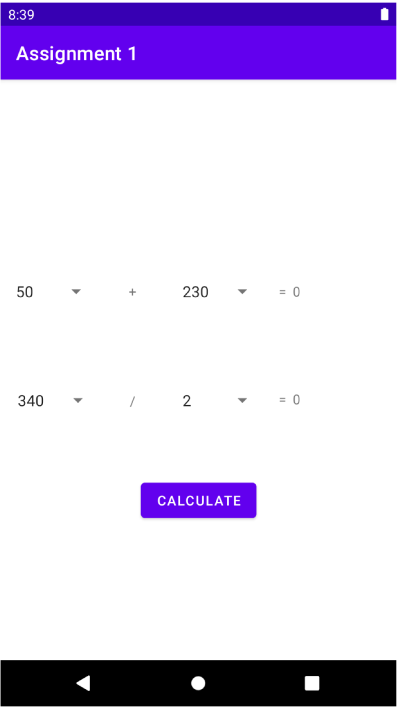 Solved create an application called "Simple Calculator" | Chegg.com