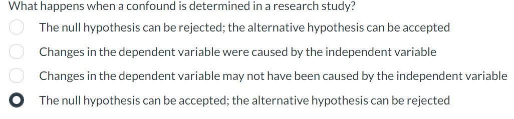 Solved What happens when a confound is determined in a | Chegg.com