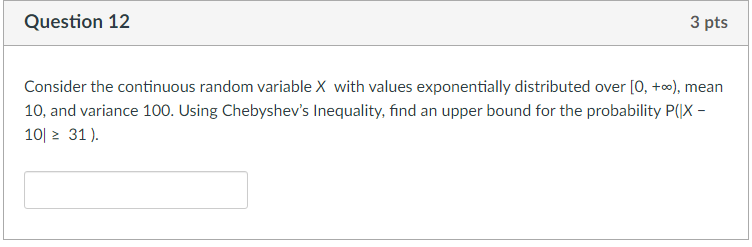 Solved Consider the continuous random variable X with values | Chegg.com